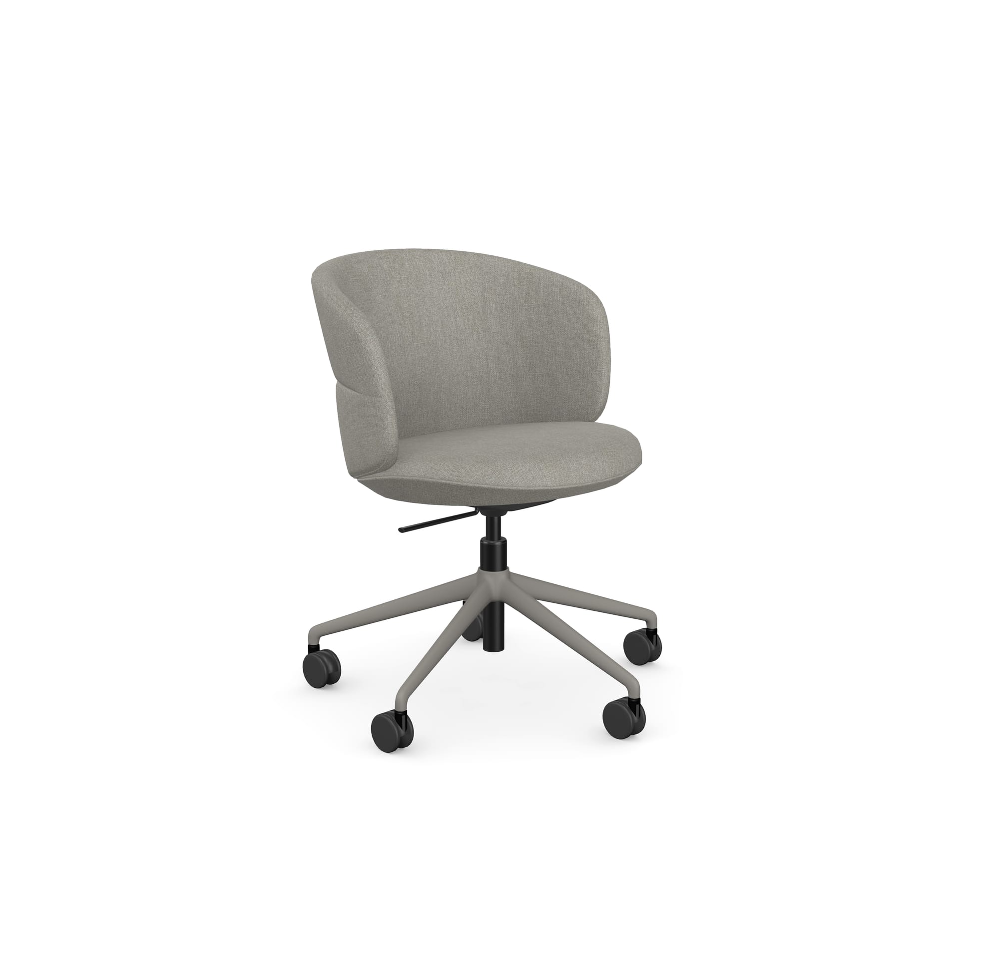 Ekori Chair - 5-arm swivel base with height adjustment, caster wheel ...