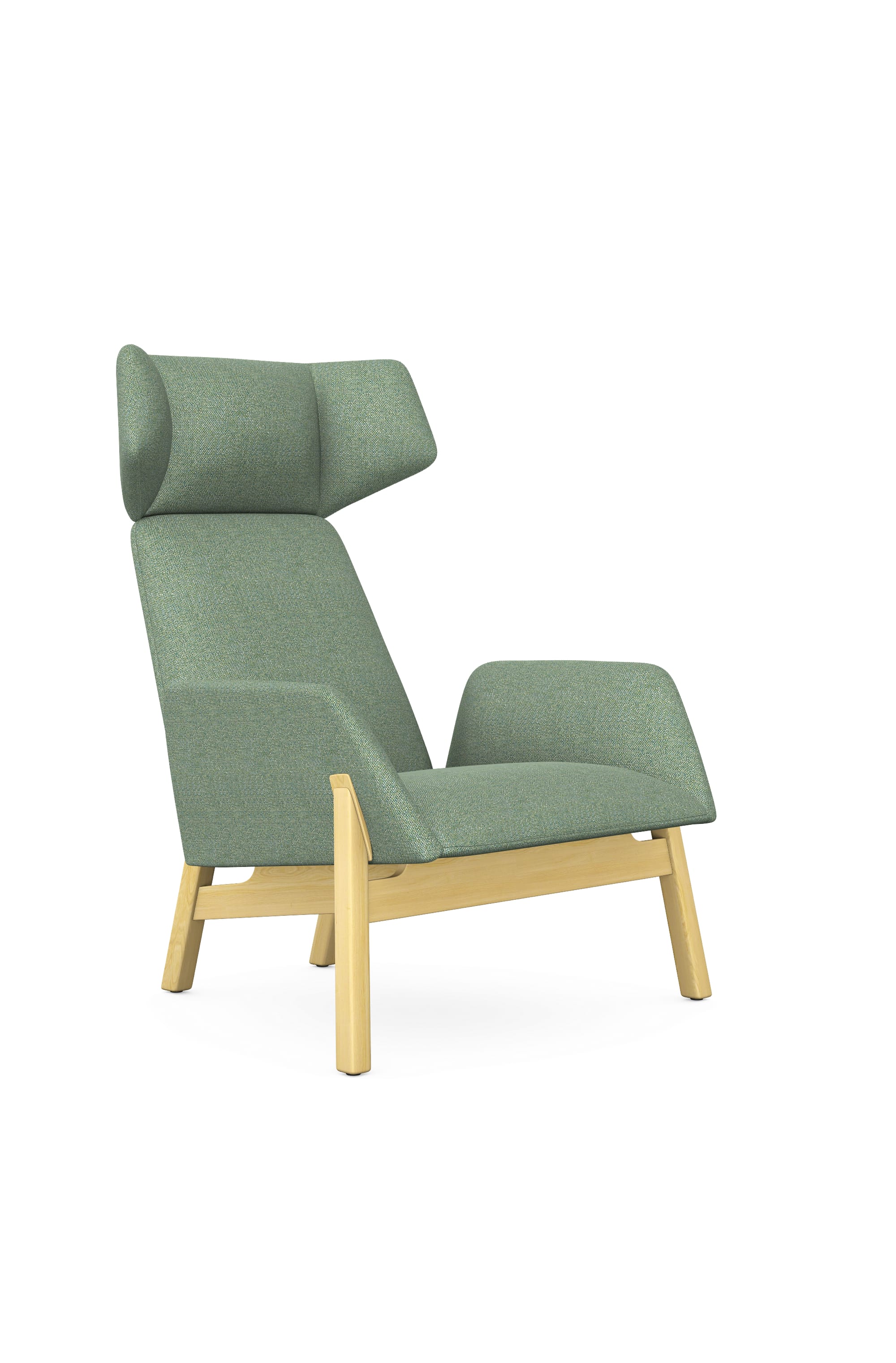 Manta Armchair Lounge, Wooden Leg (MA1Z) – OfficeFitOuts.ie