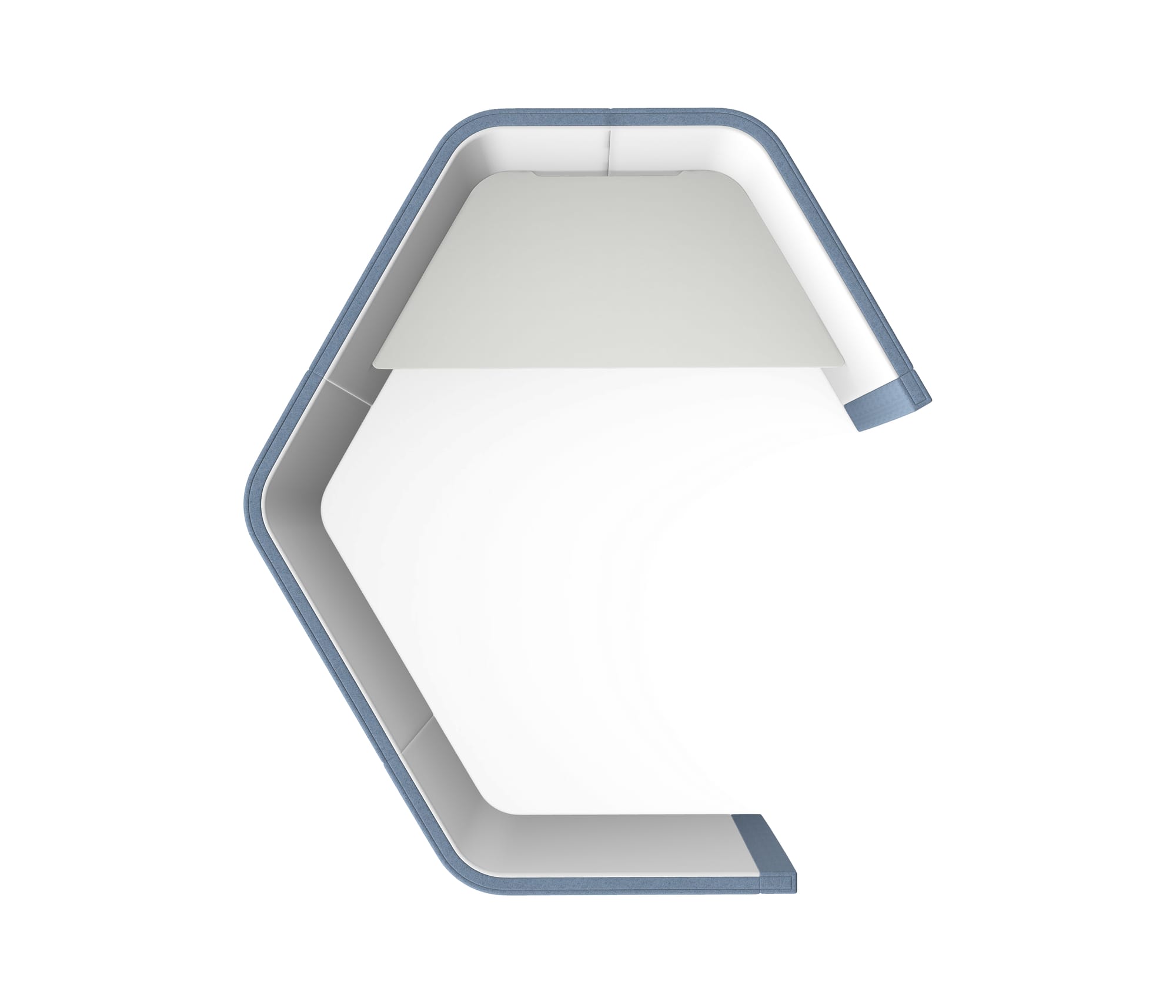 STUDIO WORK - Hexagonal, Single Person, Large, With Desk Top ...